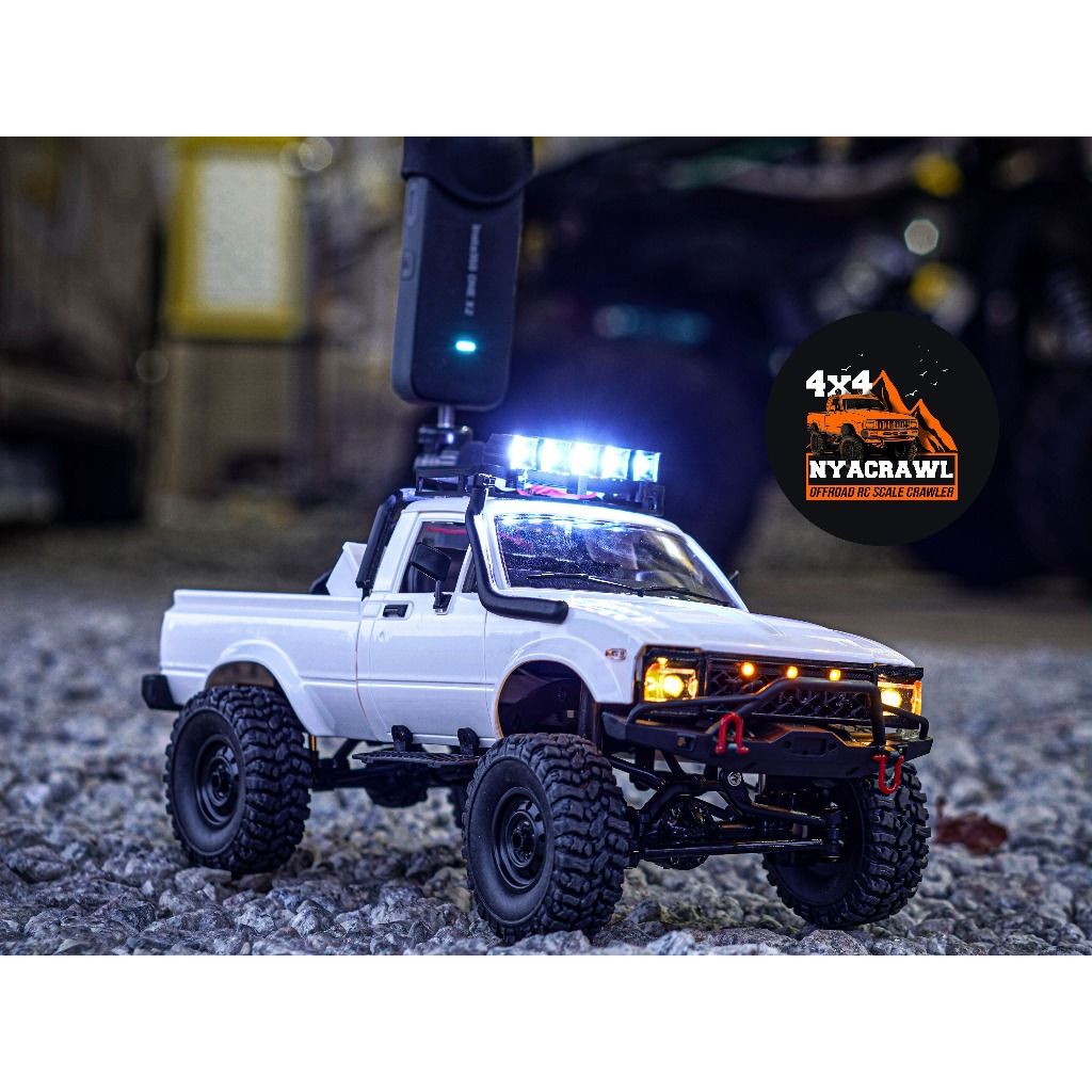 WPL C24 -1 Front Grille Custom Bumper Bodykit With 3 DOT LED Toyota ...