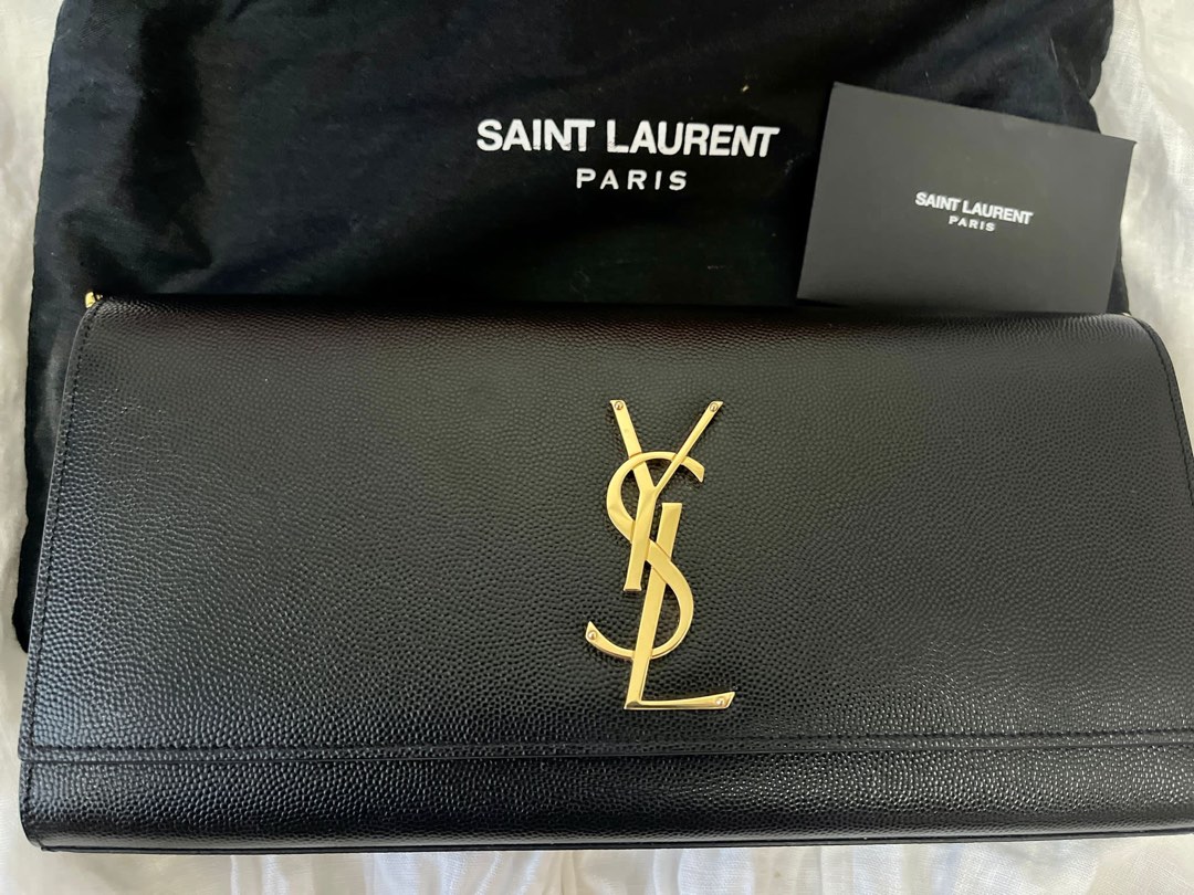 YSL Saint Laurent Clutch, Luxury, Bags & Wallets on Carousell