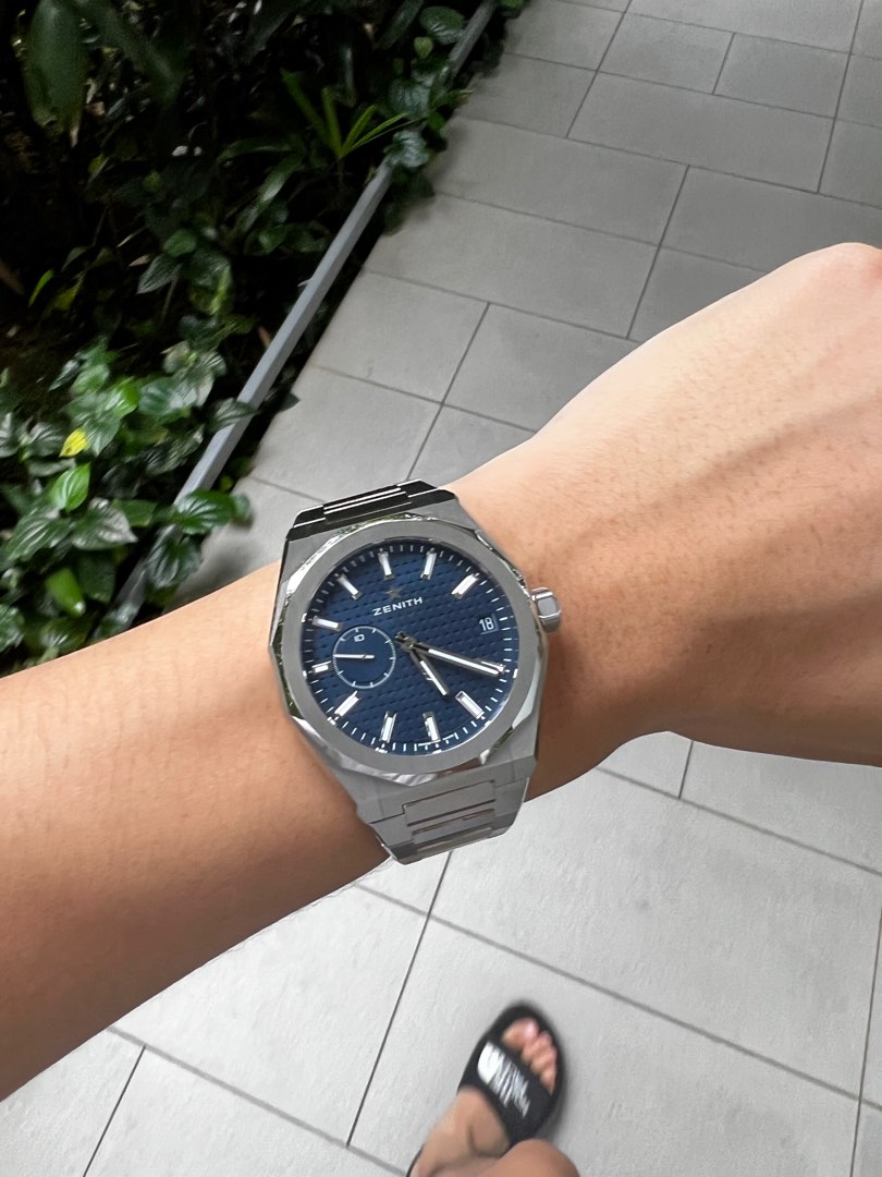 [SOLD] ZENITH DEC 22 defy skyline blue full set, Luxury, Watches on ...