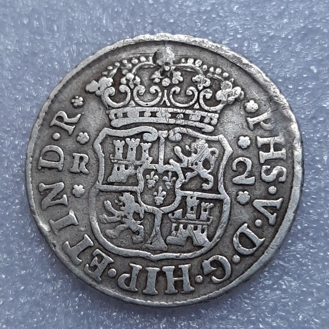 1745 DOS MUNDOS 2 REALES, Hobbies & Toys, Memorabilia & Collectibles ...