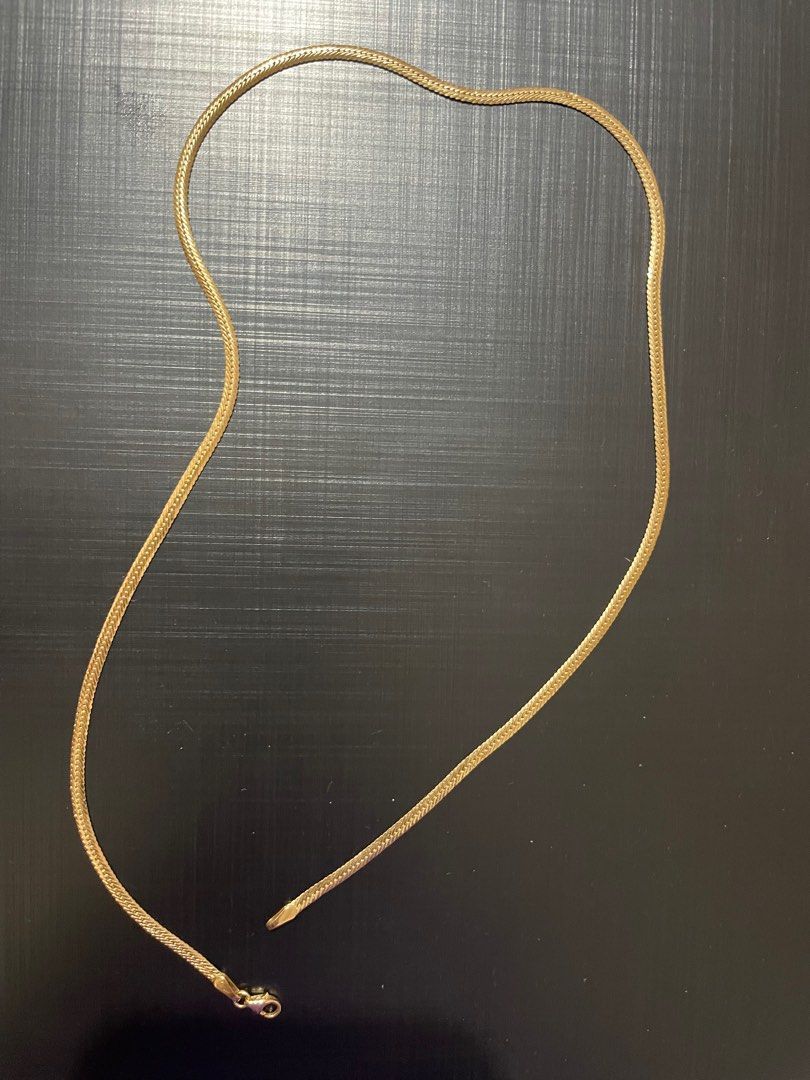 RUSH 18k SNAKE BONE CHAIN SAUDI GOLD on Carousell