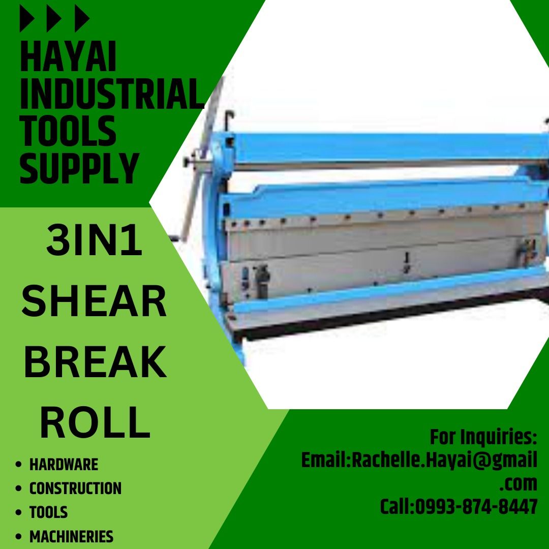 3 IN 1 SHEAR BREAK ROLL, Commercial & Industrial, Industrial Equipment ...