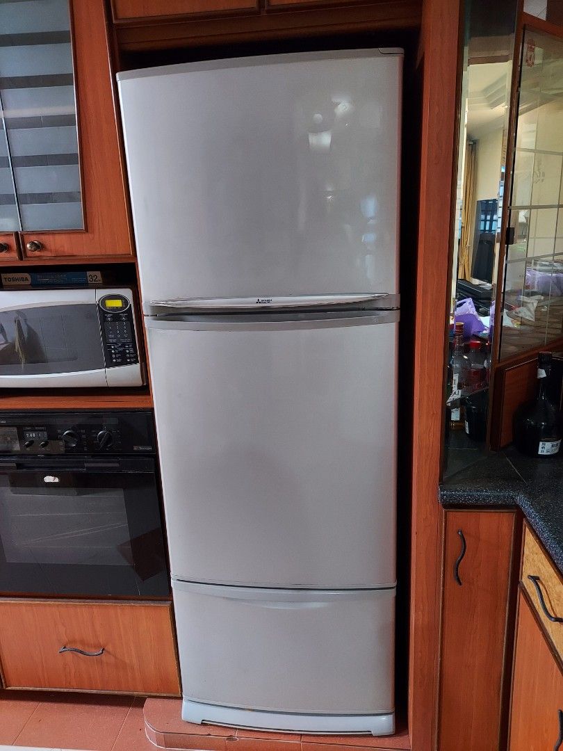 3-door fridge (mitsubishi 4 Yr old), TV & Home Appliances, Kitchen Appliances, Refrigerators ...