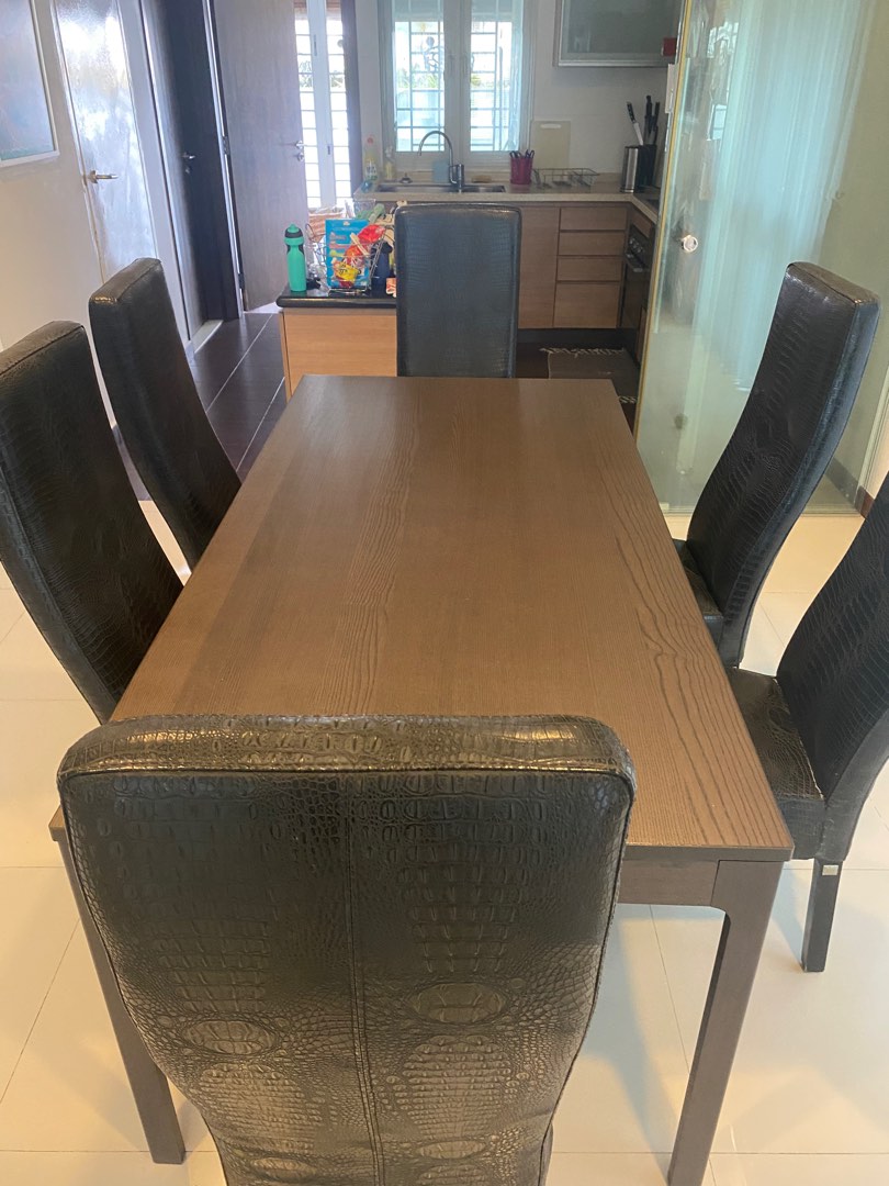 6 seater extendable dining setting, Furniture & Home Living, Furniture ... 6 seater extendable dining setting, Furniture & Home Living, Furniture ...