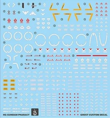 炎 HG 1/144 水星的魔女 鐵騎高達 專用水貼 HG Gundam Pharact Decal, 興趣及遊戲, 玩具 & 遊戲類 ...