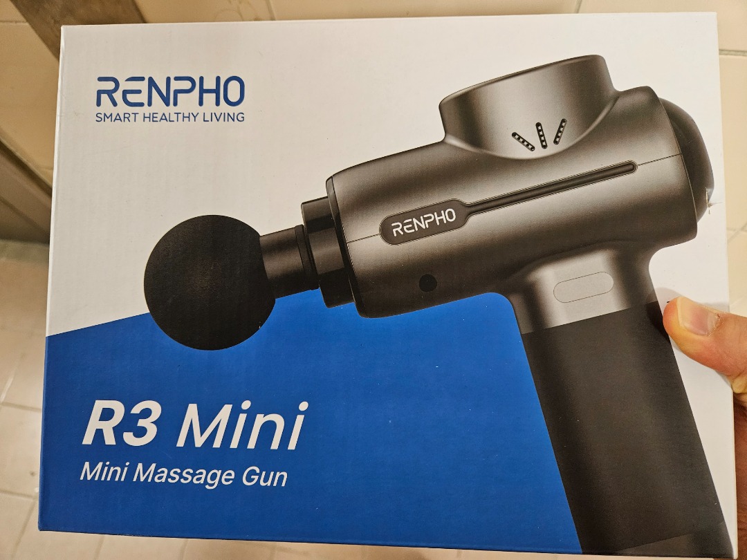 全新 有單有保 RENPHO R3 Mini 按摩槍, 健康及營養食用品, 按摩紓緩用品 - Carousell