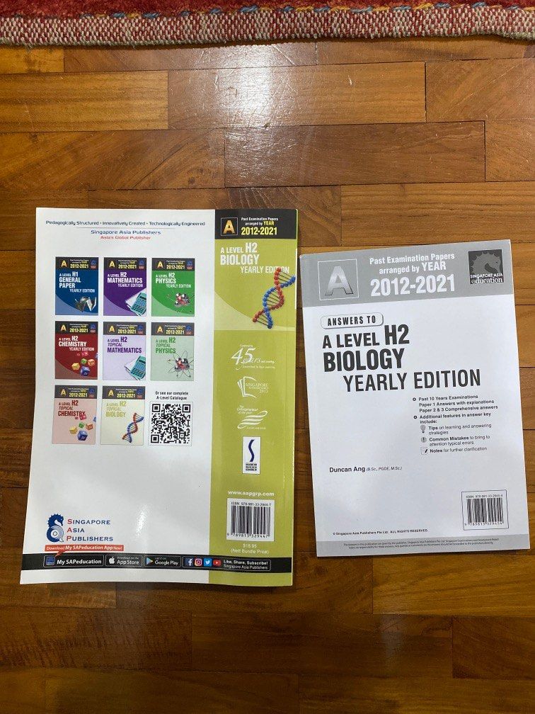 A level H2 Biology TYS, Hobbies & Toys, Books & Magazines, Assessment ...