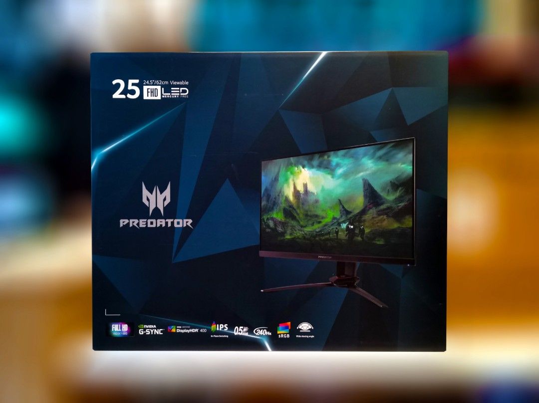 ACER PREDATOR XB253Q 24.5" 240HZ IPS FHD GSYNC GAMING MONITOR ...