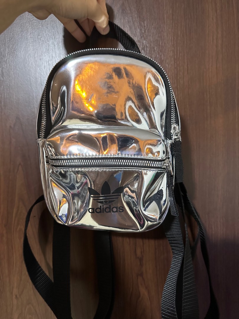 *Adidas Mini Backpack (Silver)* on Carousell