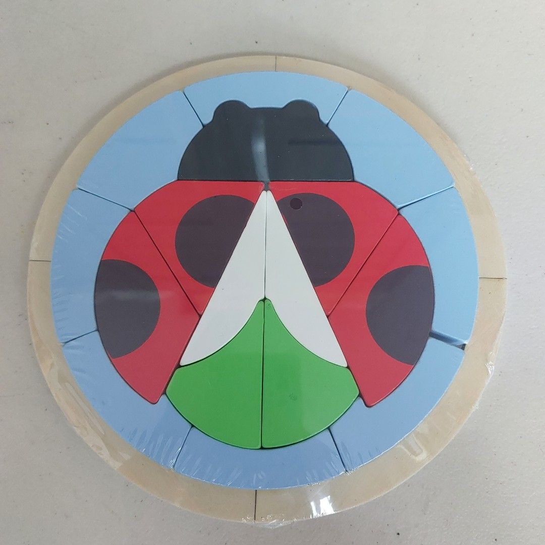 Anko Wooden Block Lady Bug Puzzle, Babies & Kids, Infant Playtime on ...