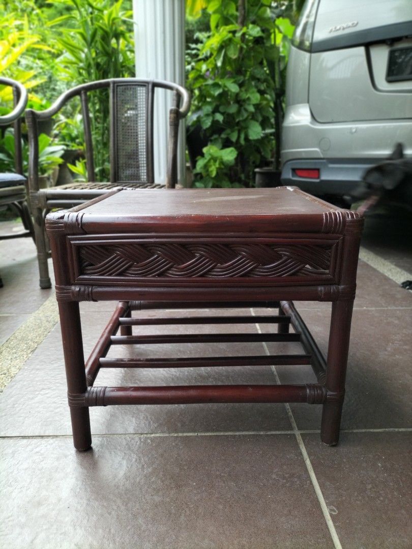 Vintage Manau Cane Side Table-FVun550d922b1, Hobbies & Toys ...