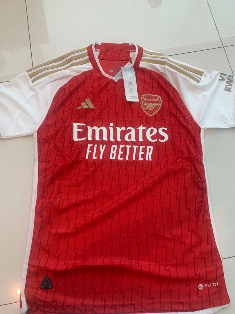 Arsenal Home 23/24 Player Version Jersey, Men's Fashion, Activewear on ...