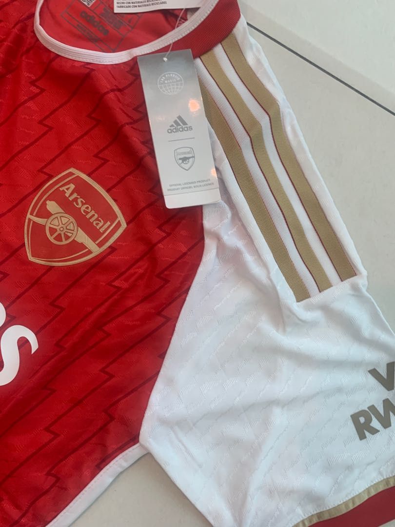Arsenal Home 23/24 Player Version Jersey, Men's Fashion, Activewear on ...