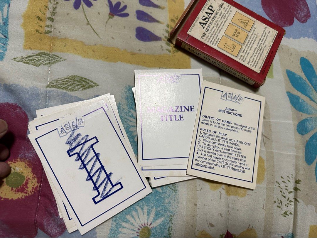 ASAP (the quick think game), Hobbies & Toys, Toys & Games on Carousell