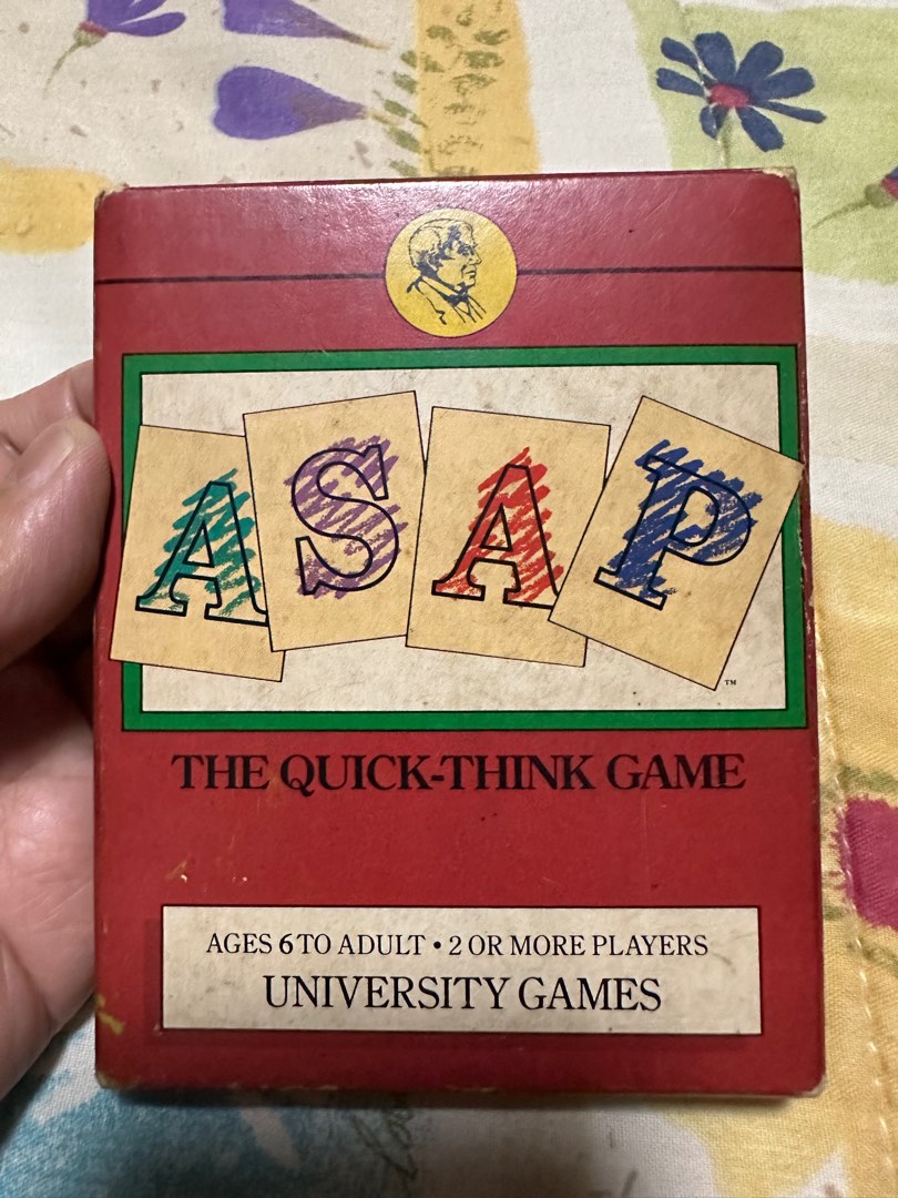 ASAP (the quick think game), Hobbies & Toys, Toys & Games on Carousell