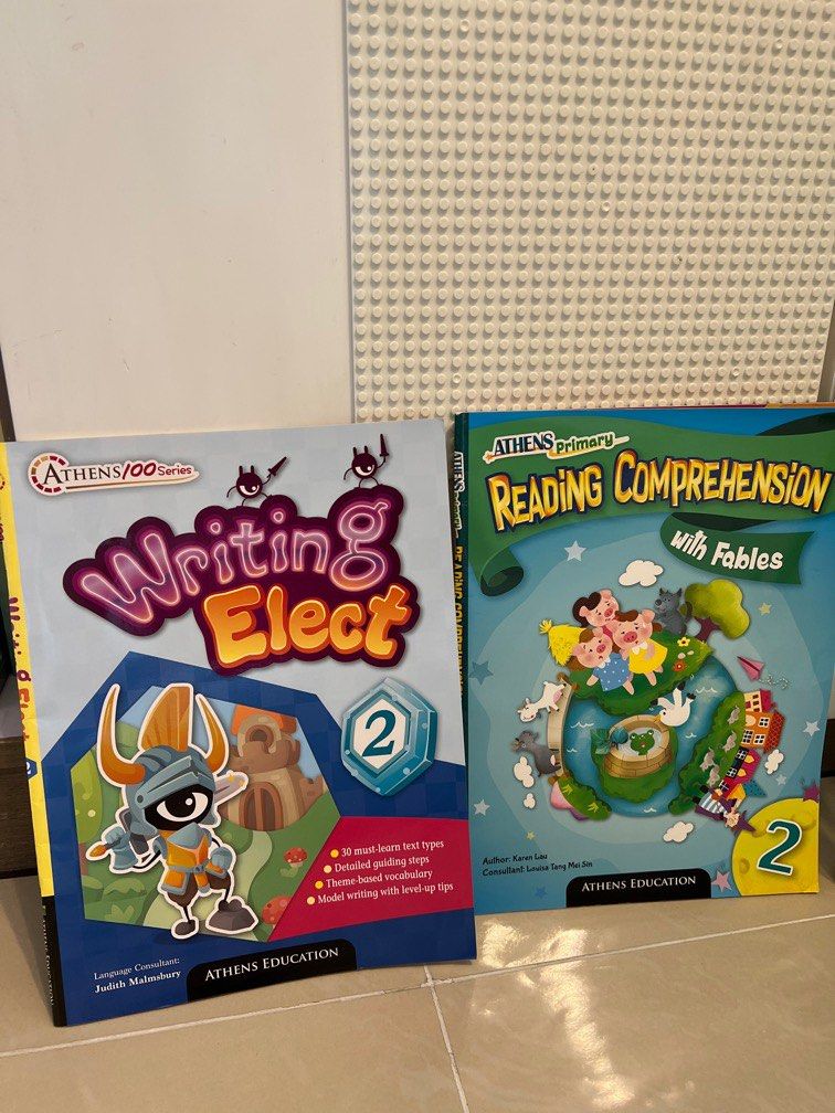 Athens primary 2 reading comprehension and writing elect 2, 興趣及遊戲, 書本 ...