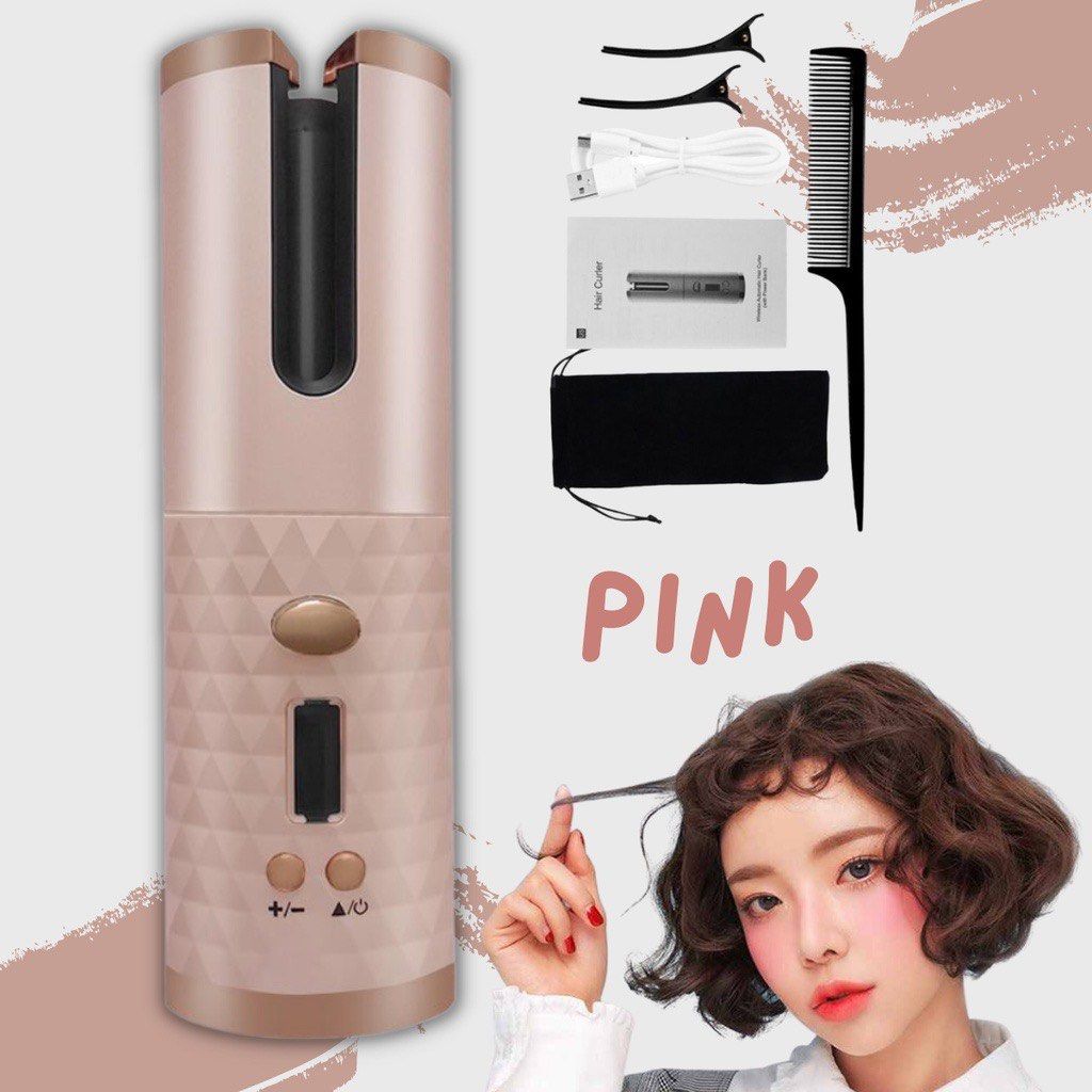 Automatic Hair Curler - Pink, Beauty & Personal Care, Hair on Carousell
