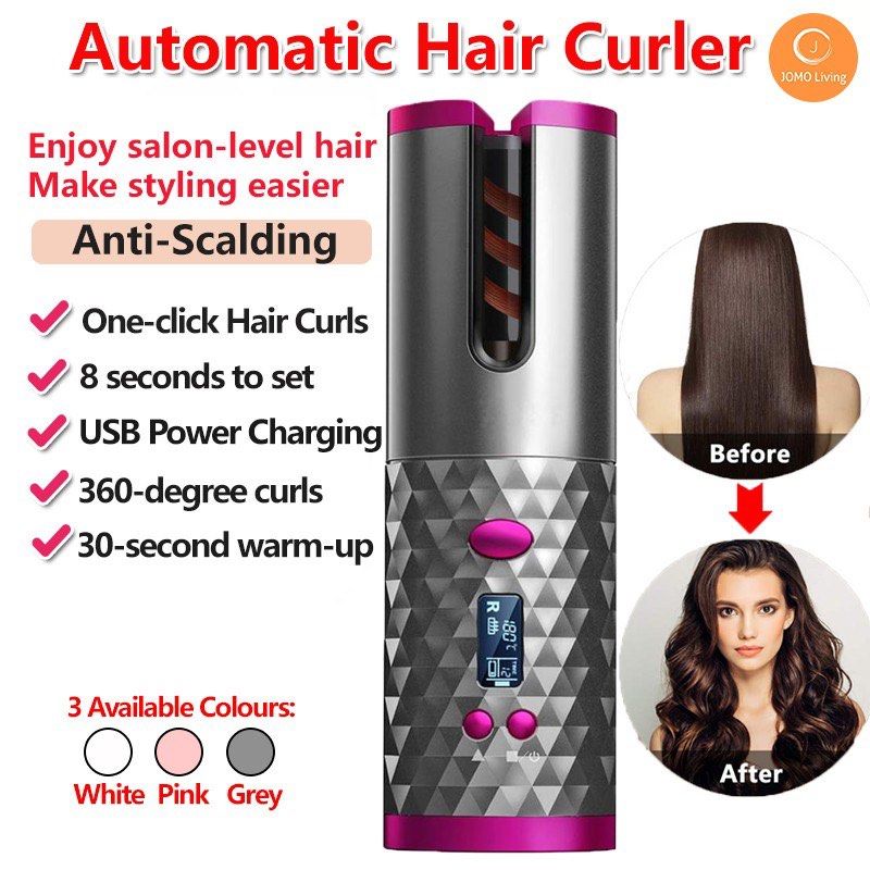 Automatic Hair Curler - Pink, Beauty & Personal Care, Hair on Carousell