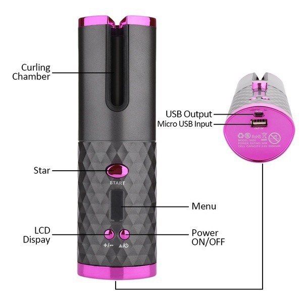 Automatic Hair Curler - Pink, Beauty & Personal Care, Hair on Carousell