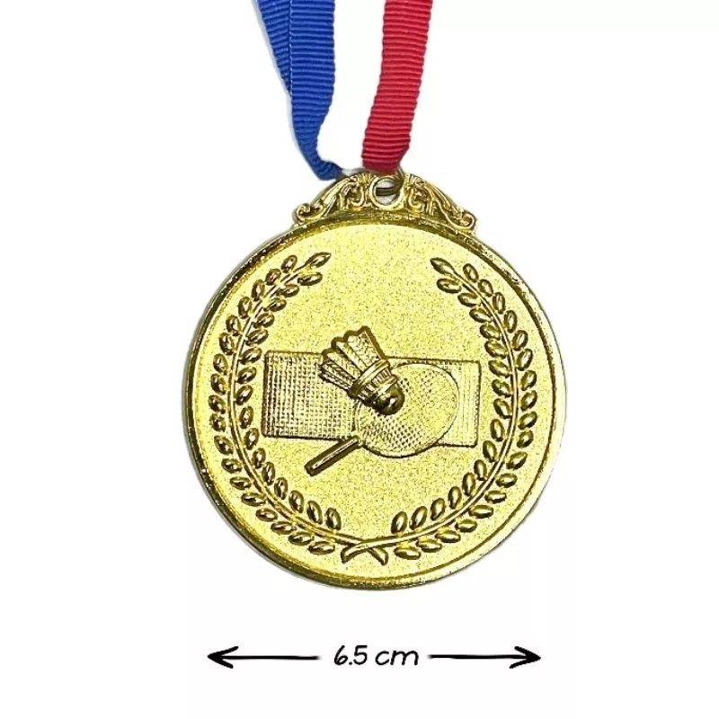 Badminton Medal Gold 6.5cm, Hobbies & Toys, Stationary & Craft ...