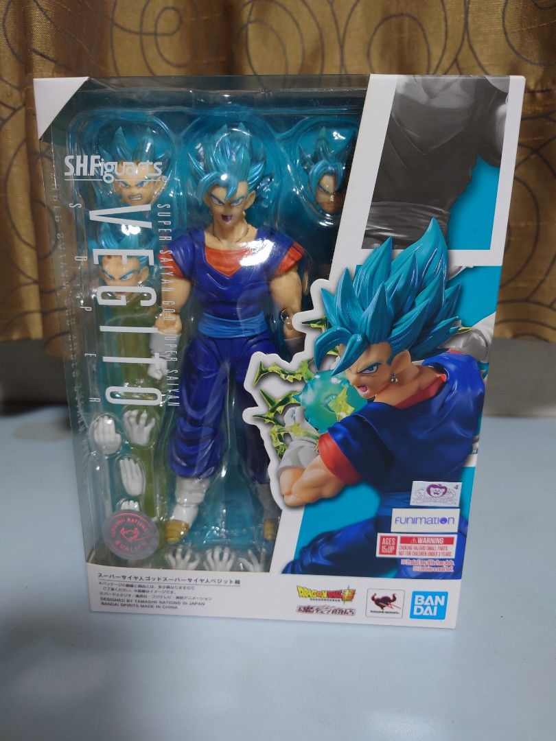 Bandai shf figuarts super saiyan god vegetto vegito dragonball dragon ball blue, Hobbies & Toys ...