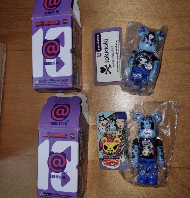 Bear brick series 18 Artist Tokidoki Bearbrick be@rbrickSealed with ...