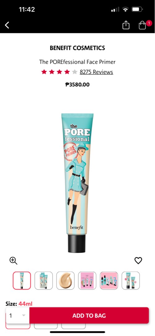 Benefit porefessional face primer 22ml on Carousell