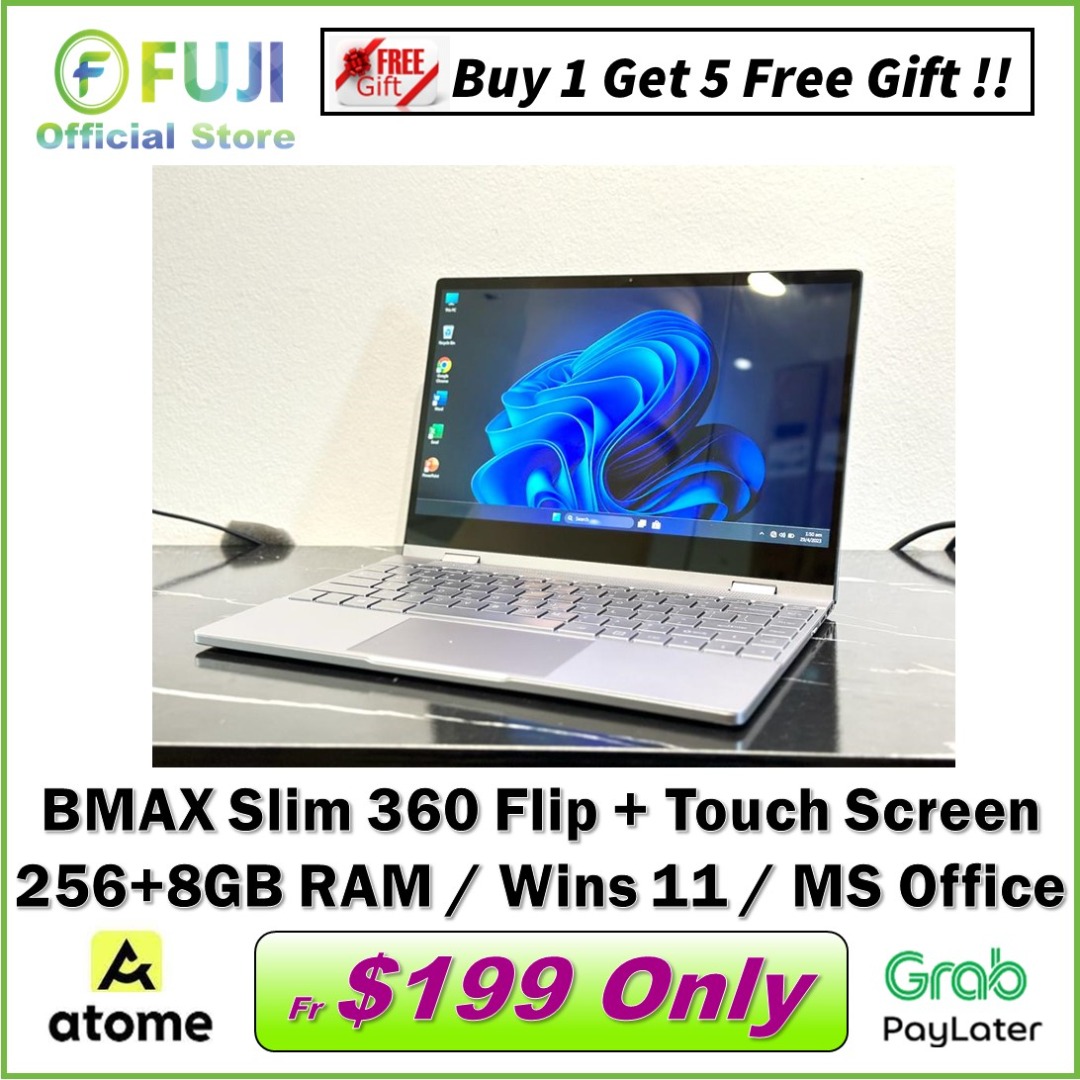 Brand New 360 Flip + Touch Screen Laptop - 8GB RAM - 256GB - Windows 11 ...