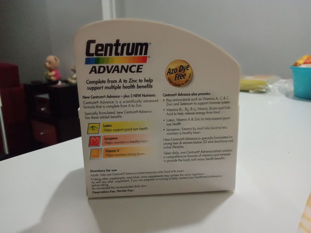 Brand New Centrum Advance, Health & Nutrition, Health Supplements ...