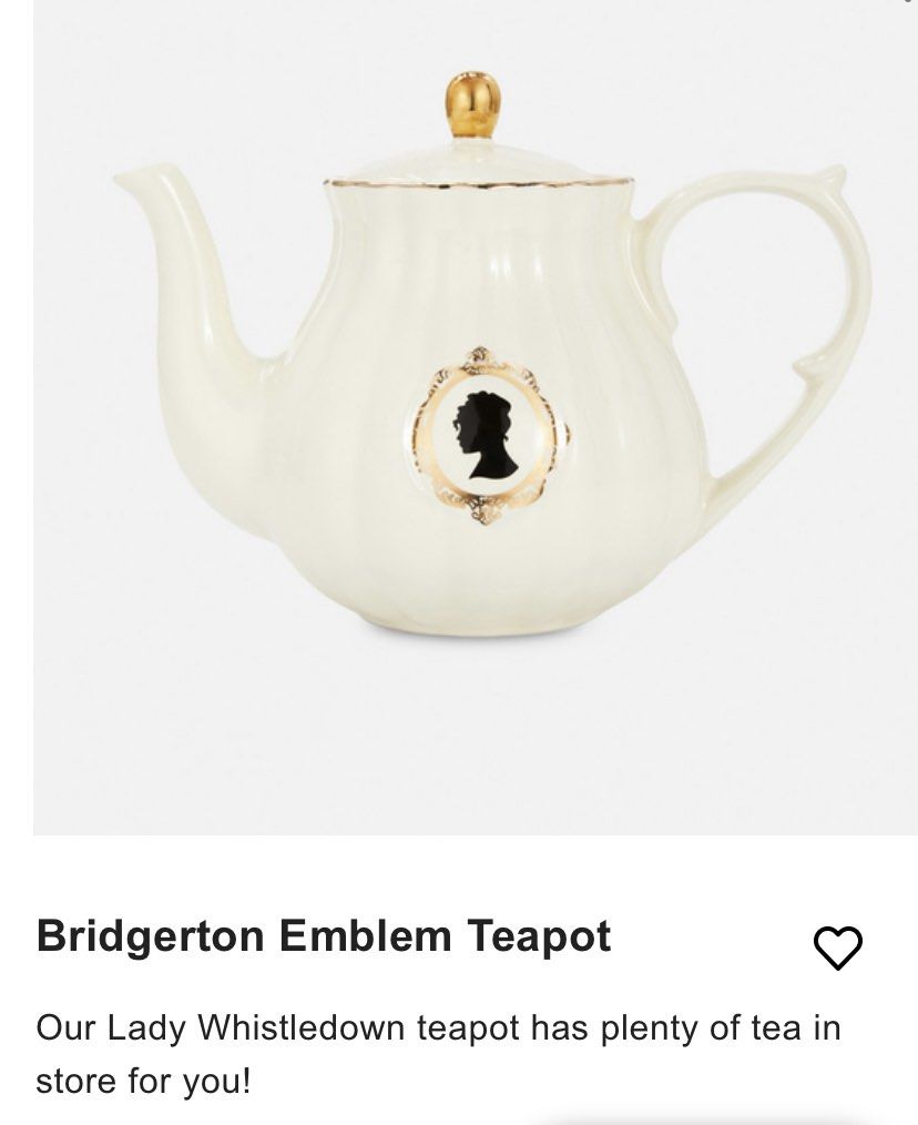 Netflix Bridgerton Teapot & Tea cups Set, Furniture & Home Living ...