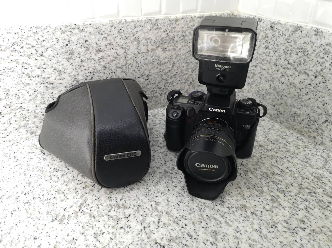 Canon EOS 55 Eye Control Camera, Photography, Cameras on Carousell
