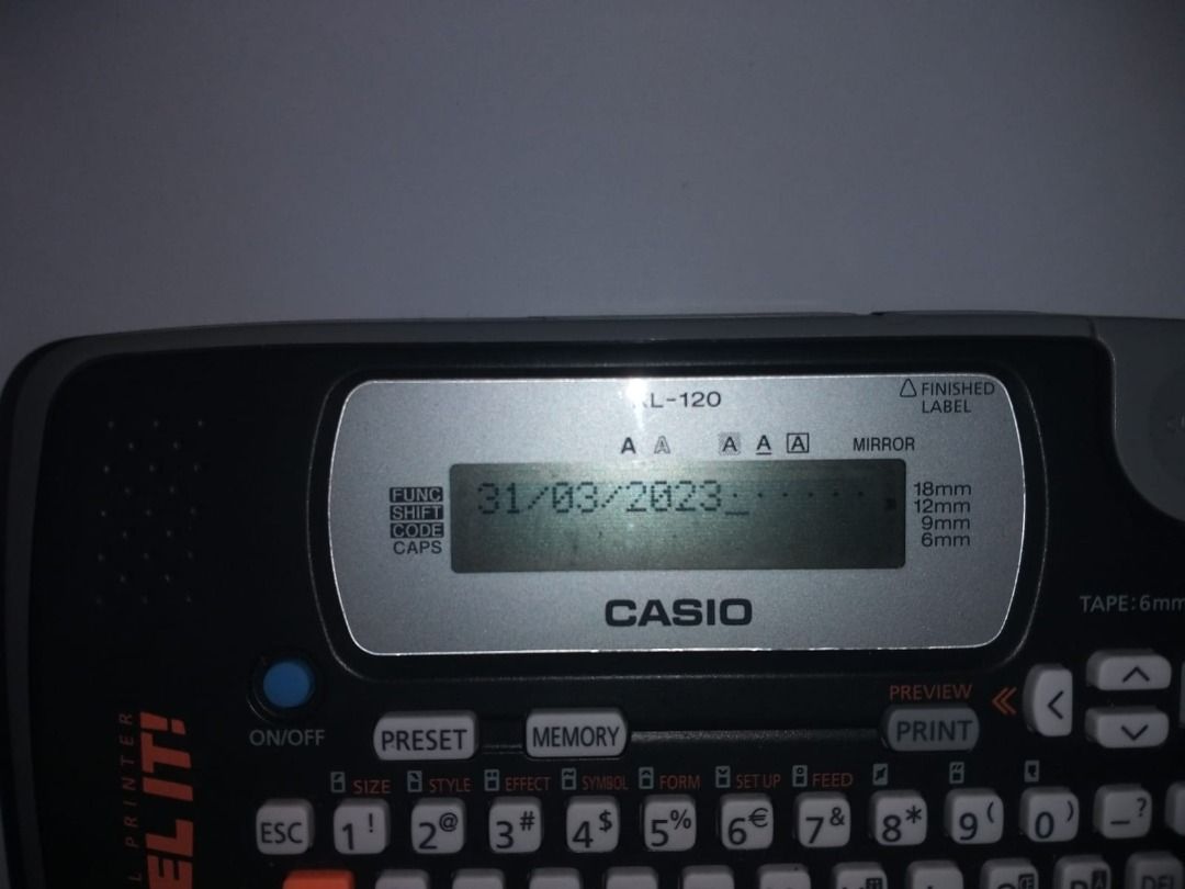 Casio Label Printer KL-120, Computers & Tech, Printers, Scanners & Copiers on Carousell