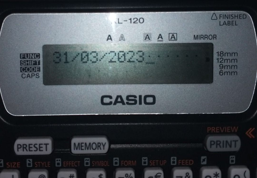 Casio Label Printer KL-120, Computers & Tech, Printers, Scanners & Copiers on Carousell
