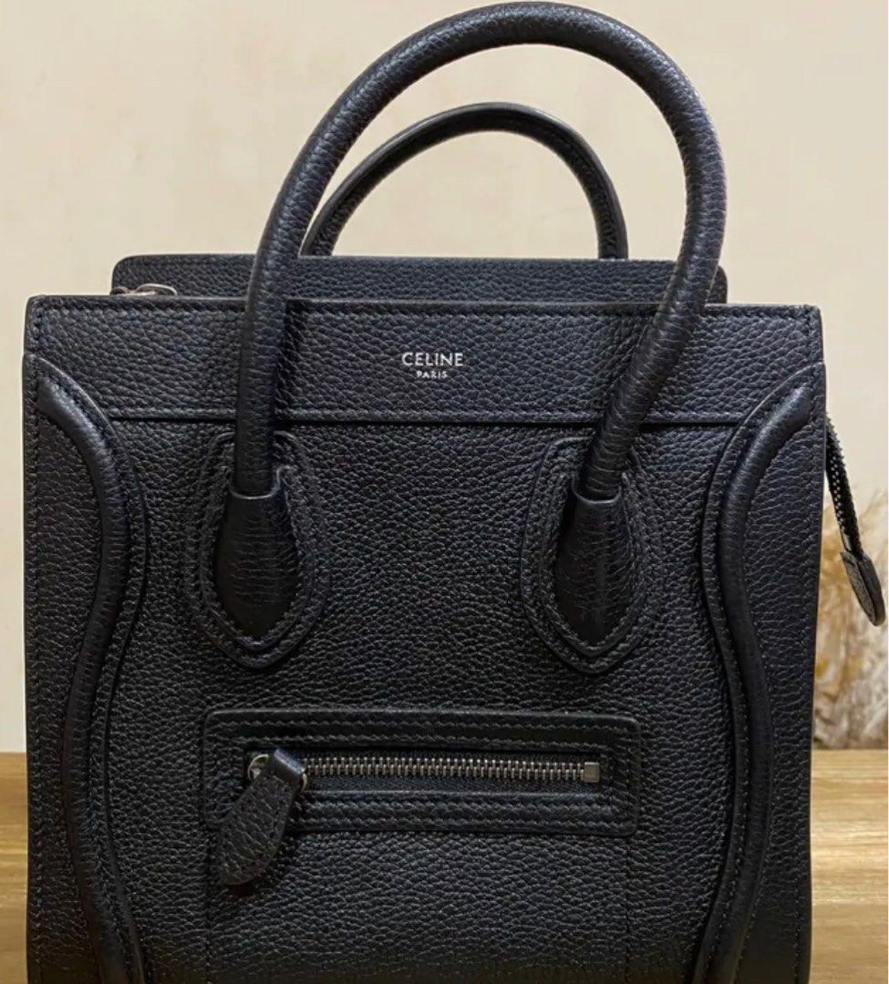 Celine Nano Luggage Black, Luxury, Bags & Wallets on Carousell