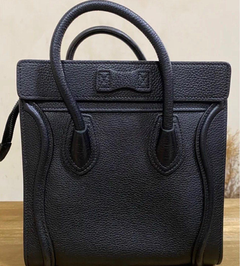 Celine Nano Luggage Black, Luxury, Bags & Wallets on Carousell