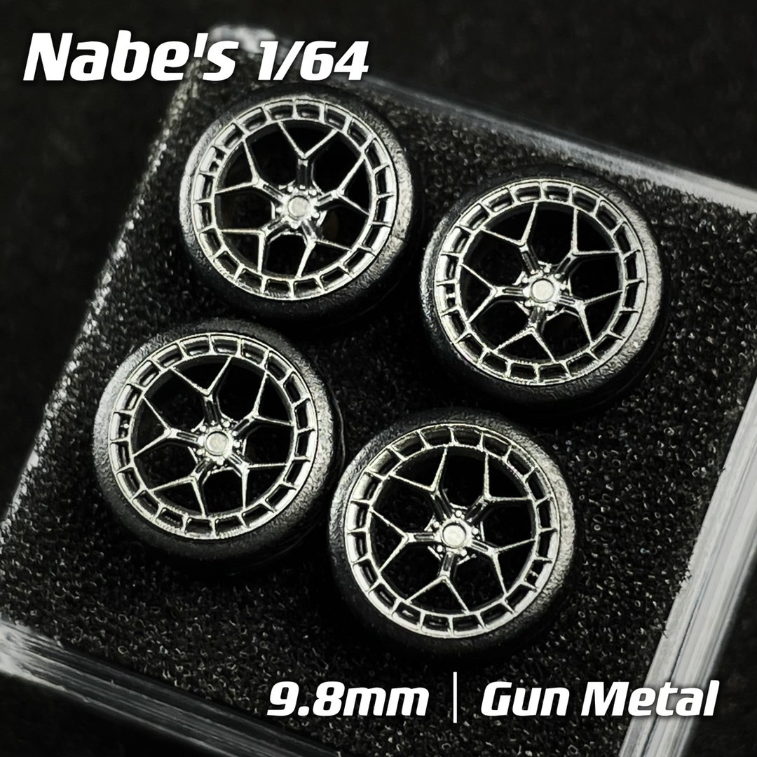 Chika Nabe's Rusch R0770-S Rim Wheel 8.9 / 9.8mm for 1/64 Scale Custom ...