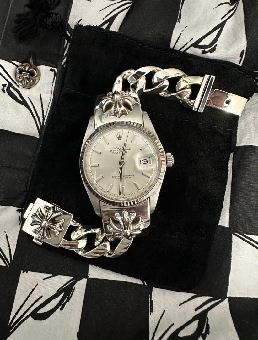 Chrome Hearts Rolex, 名牌, 手錶 - Carousell
