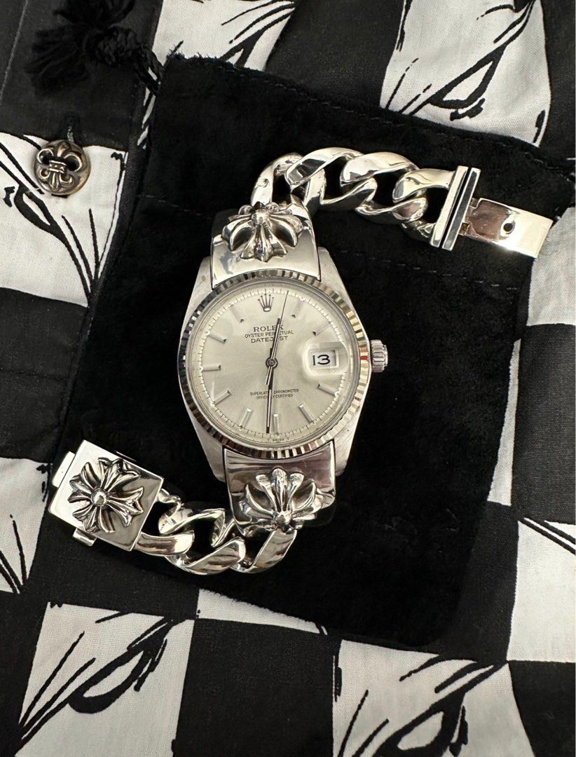 Chrome Hearts Rolex, 名牌, 手錶 - Carousell