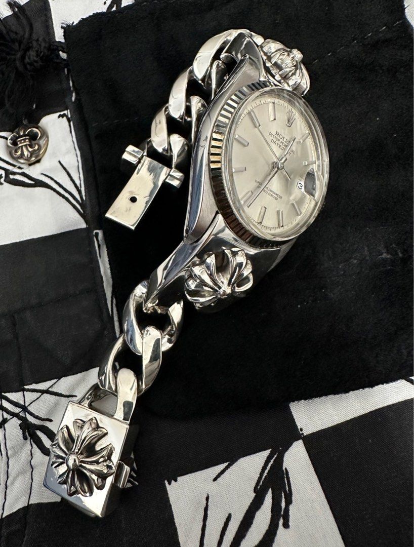 Chrome Hearts Rolex, 名牌, 手錶 - Carousell