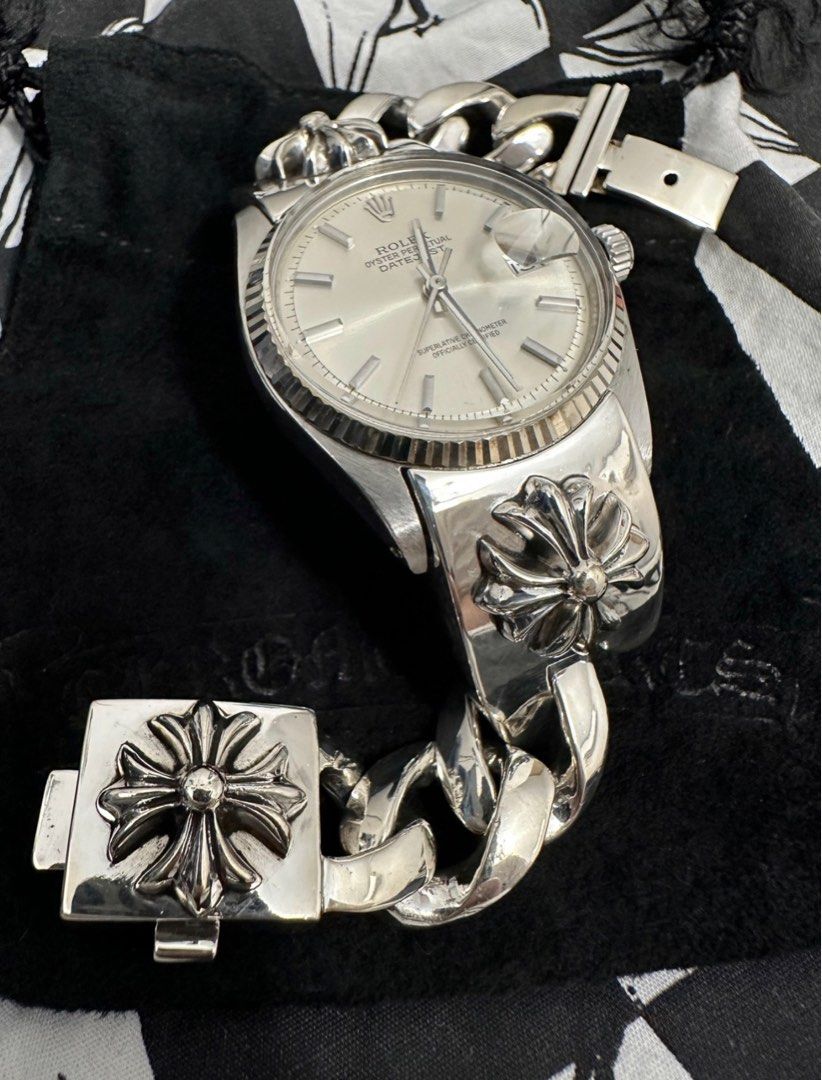 Chrome Hearts Rolex, 名牌, 手錶 - Carousell
