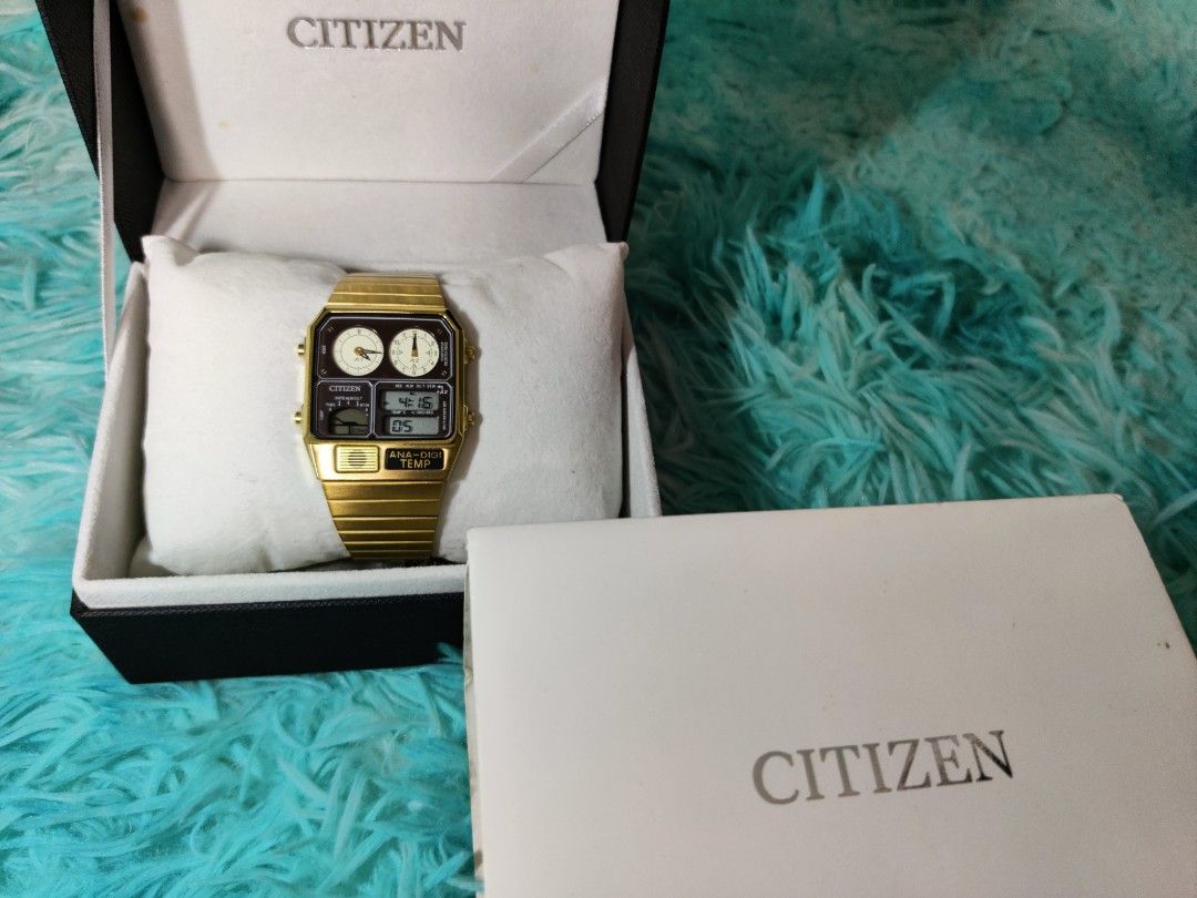 Citizen Digi-Ana Temp (Gold) on Carousell