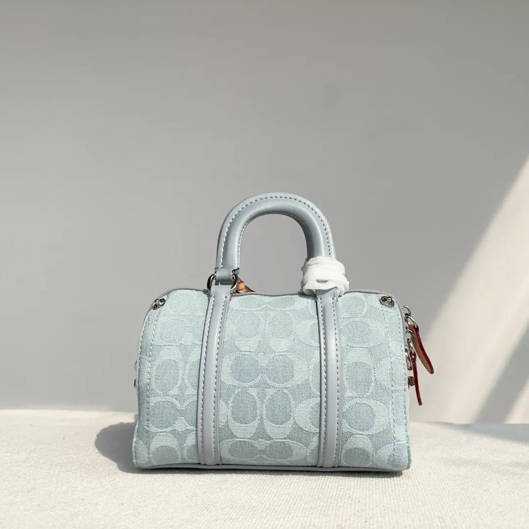 Coach Ruby Satchel 18 In Signature Denim (Women Crossbody Sling ...