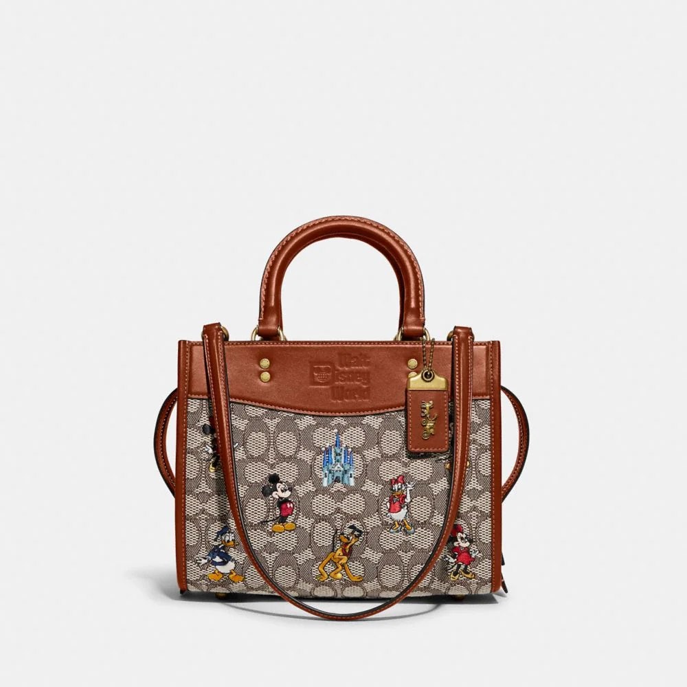 Coach x Disney Mickey Mouse Rogue 25 in Signature Textile Jacquard ...