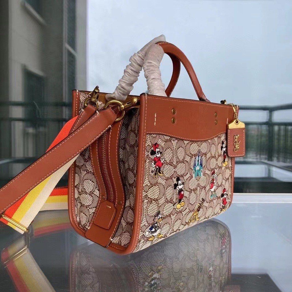 Coach x Disney Mickey Mouse Rogue 25 in Signature Textile Jacquard ...
