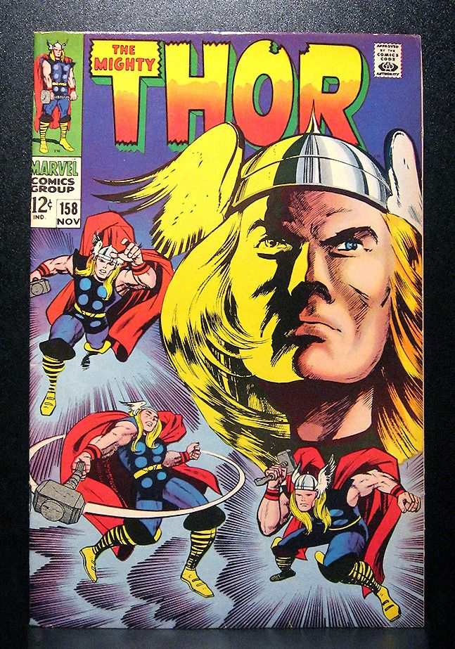 Comics Marvel Thor 158 1968 Origin Of Thor Retold Hobbies And Toys Books And Magazines