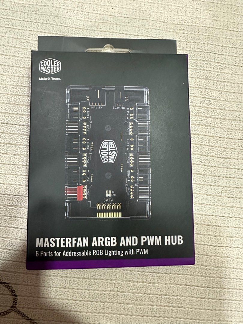 Cooler Master Fan ARGB and PWM Hub, Computers & Tech, Parts ...