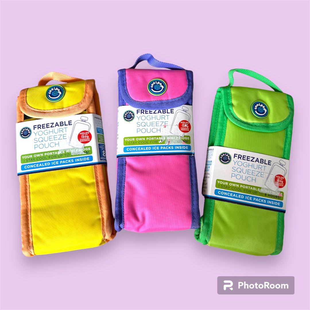 Coolpod Freezable Yoghurt Squeeze Pouch - Cooler for Small Juice Packs ...