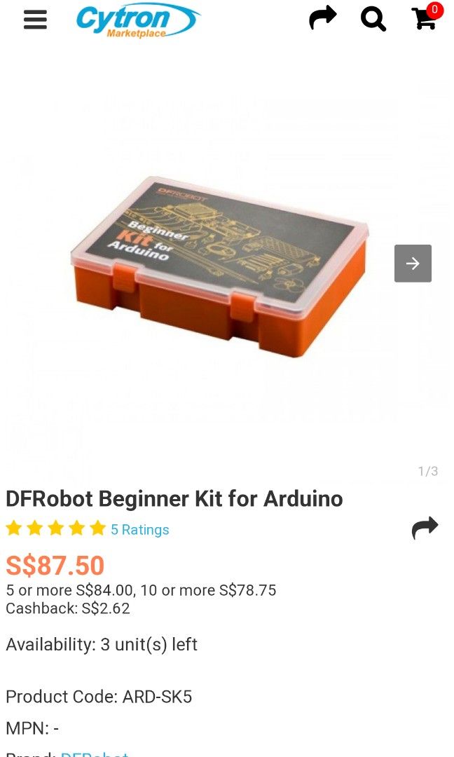 Dfrobot Beginner Kit For Arduino Hobbies And Toys Toys And Games On Carousell