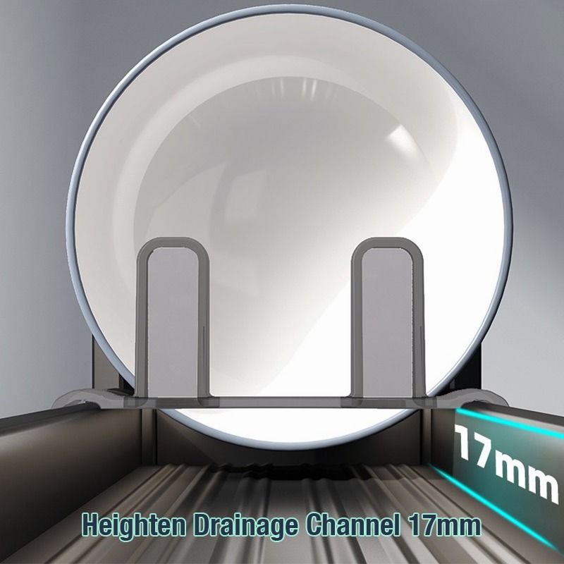 Dish Plate Drying Rack Kitchen Organizer Drawer Storage Cabinet ...