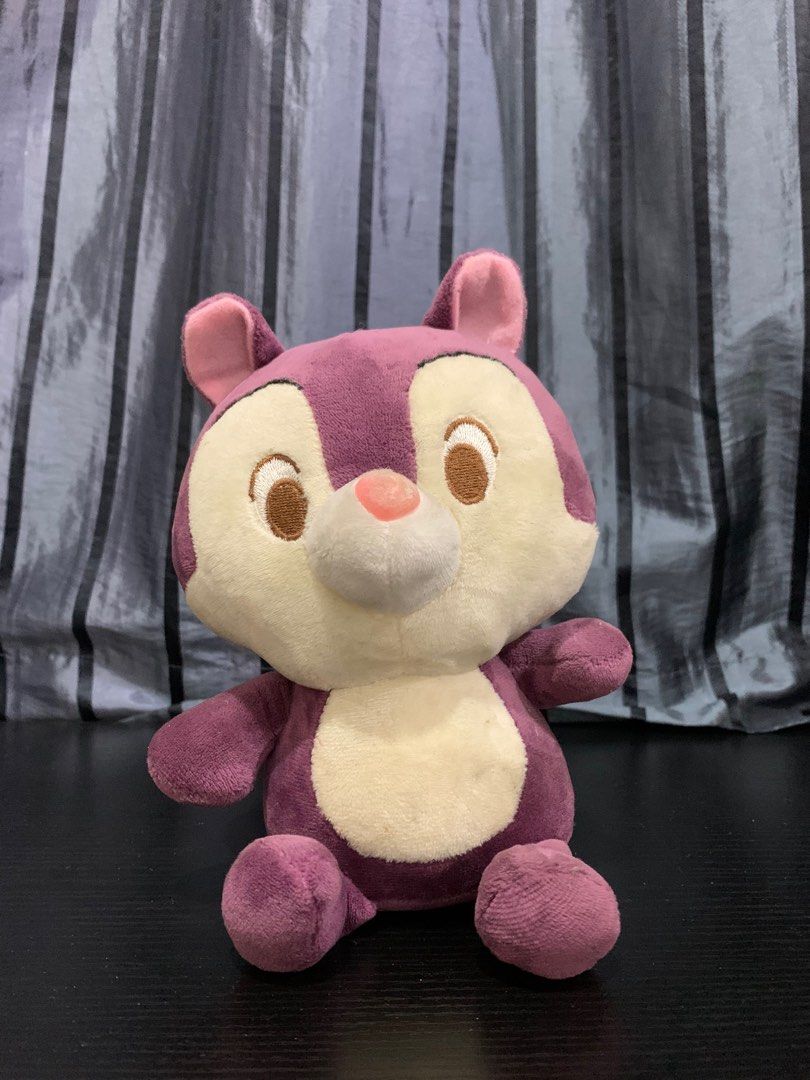 Disney Purple Chipmunk Plush on Carousell
